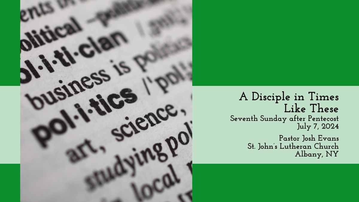 A Disciple in Times Like These – Pastor Josh Evans